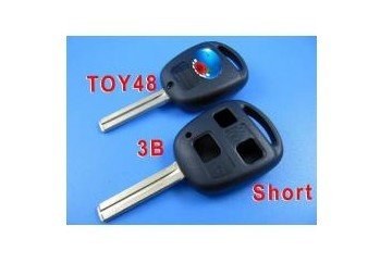 Remote Key Shell for Toyota 3 Button Toy48 (Short)
