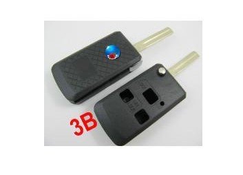 Lexus PREVIA Flip Remote Key Shell 3 Button
