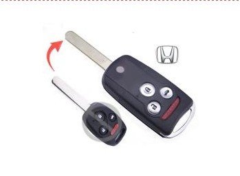 Modified Remote Key Shell 3+1 Button For Honda
