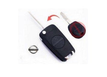 Modified Flip Remote Key Shell 2 Button For Nissan A33
