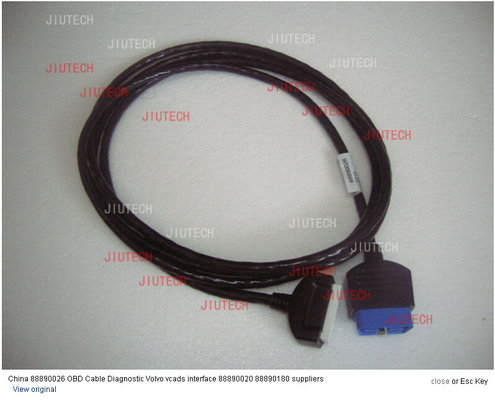 88890026 vcads diagnostiques de Volvo de câble d'OBD connectent 88890020 88890180