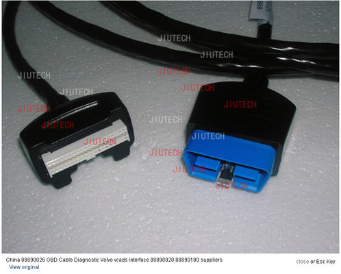 88890026 vcads diagnostiques de Volvo de câble d'OBD connectent 88890020 88890180