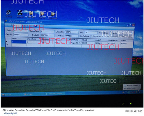 Volvo Encryptor / Decryptor With Flash File For Programming Volvo Truck Ecu