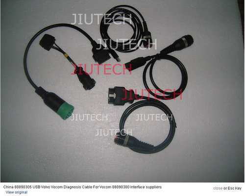 88890305 USB Volvo Vocom Diagnosis Cable For Vocom 88890300 Interface