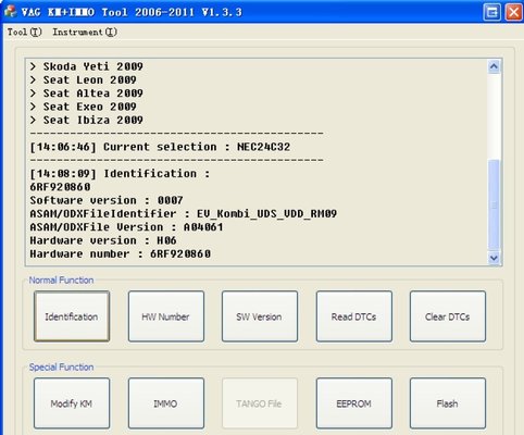 Mileage Correction Kits  KM + IMMO TOOL BY OBD2 V1.8.2 latest version
