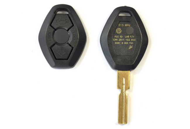 3 Buttons 4 Track Key Shell (Backside with the Words 315MHZ) for BMW