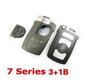 3+1 Buttons Smart Key Shell (Battery Easy to Disassembly and Assembly) for BMW 7 Series