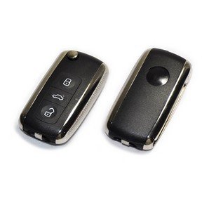 3 Buttons Silver Modified Flip Key 315MHZ/433MHZ 44 Chip Inside for BMW