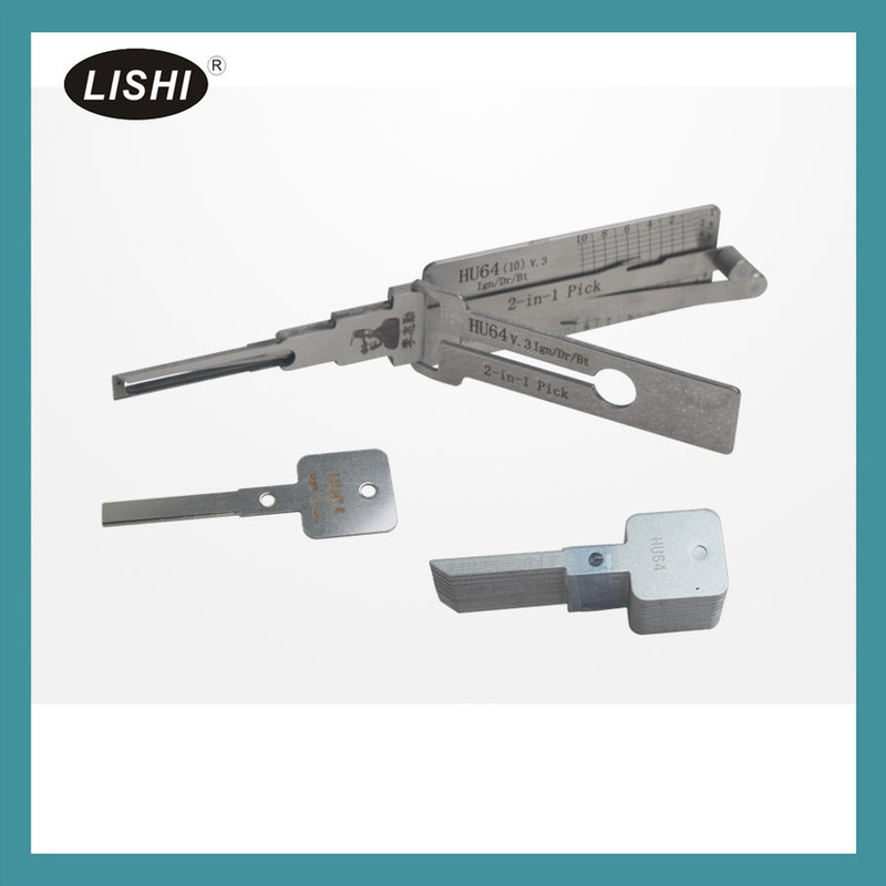 LISHI Mercedes HU64 2 dans 1 sélection/décodeur automatiques pour la clé des véhicules à moteur de voiture