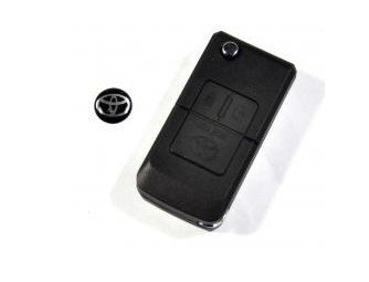 Ultra-small 3 Buttons Flip Remote Key Shell for Toyota Corolla