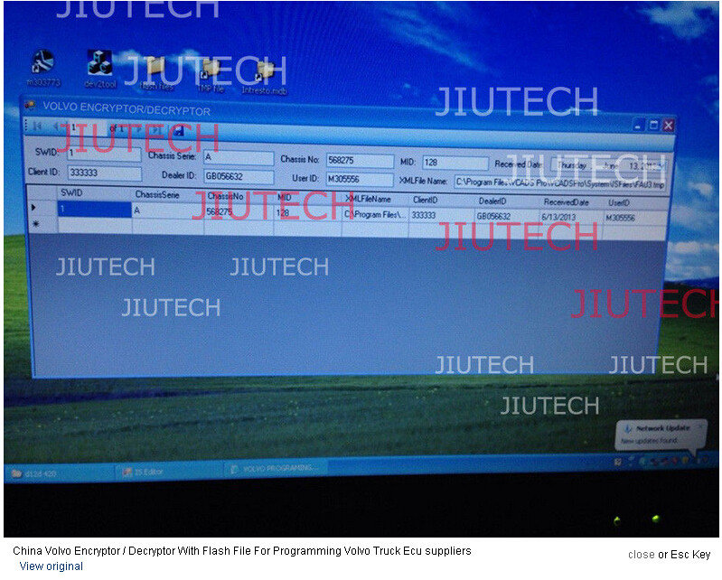 Volvo Encryptor / Decryptor With Flash File For Programming Volvo Truck Ecu
