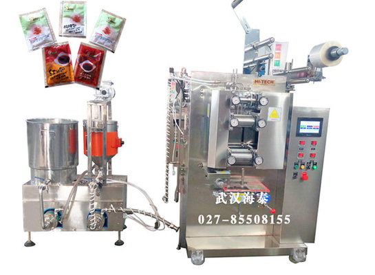 China VFFS Full Automated Sauce Packing Machine With 3 / 4 Sides Seal , 4KW/AC 380V supplier