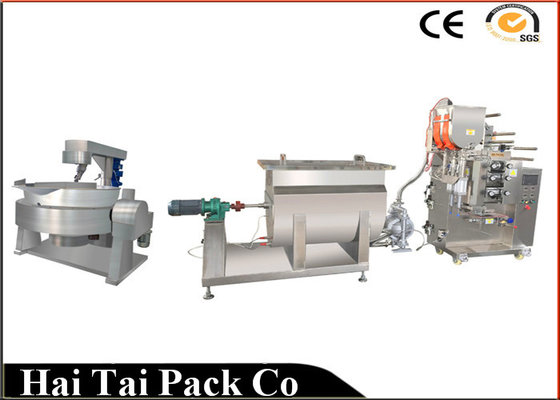 Warming Function Vertical Form Fill Sealing Machine Hot Pepper Sauce Mixing Packing supplier