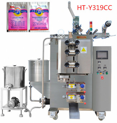 Double lanes Sauce Packaging Machine With Magnetic Drive Pump , CE Approved supplier
