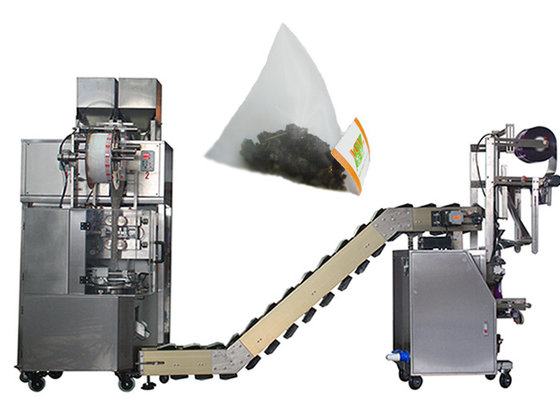 Triangle Two Scales Tea Bags Packing Machine With 20-30 Bags/Min Speed , 220V/2KW supplier