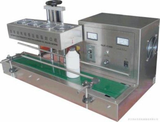 Automatic Aluminum Foil Lid Sealing Machine With 1-200 Bottles / Min Capacity , 220V/50HZ supplier