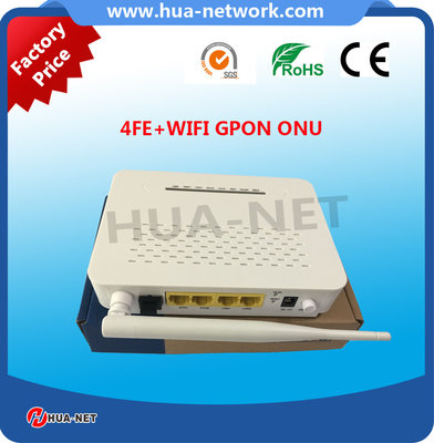 HZW-G804-W 1GE 4FE+WIFI GPON ONU with power-off alarm function  on promotion