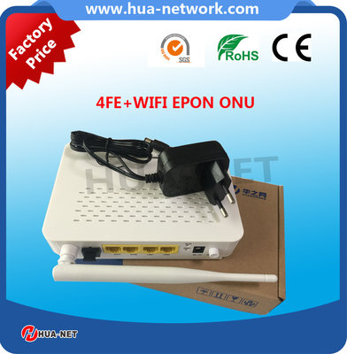 2017 hottest 4 FE WIFI EPON ONU HZW-E804-W with factory price