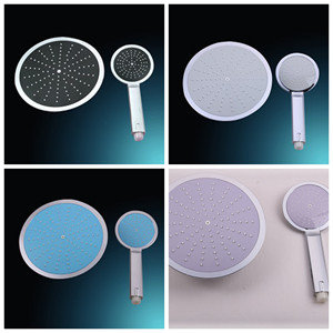 Many colors Shower Head Sets use in bathroom roundness abs plastic