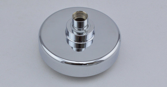 Water Purifying Overhead Shower Head With Filter Round Shape For Bathroom