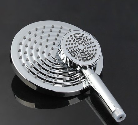 Popular Silver Handheld Overhead Shower Head Sets Water Saving For Home / Hotel