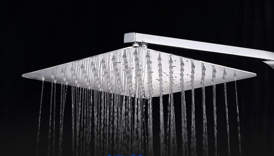Bathroom Thermostatic Shower Mixer Set Stainless Steel Panel Eco Friendly