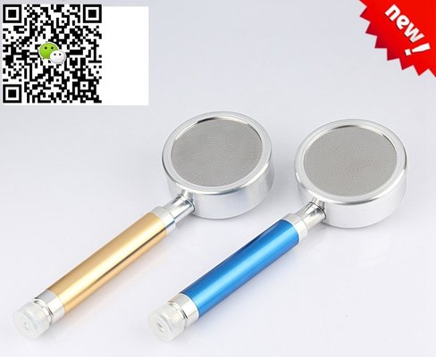 Chrome Light Weight Water Saving Shower Heads with Colrfu Arms PC / ABS  Material