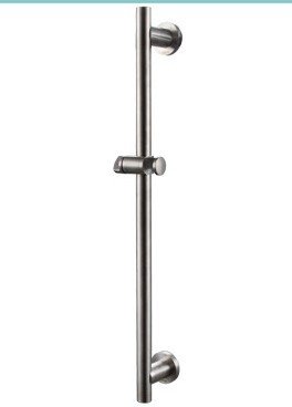 Standard Drill Less Shower Slide Bar Brushed Nickel For Hand Held Shower Head