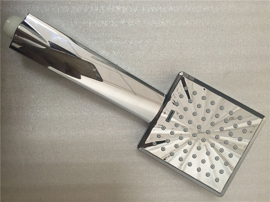 Skin Friendly Square Handheld Shower Head  Water Conserving ABS Plastic For Bathing