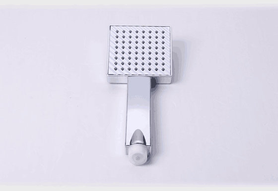 Hoher Fluss-Hand- einzelne Funktions-Duschkopf ABS Polier-Chrome