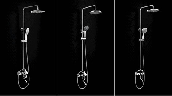 Runder thermostatischer Duschmischer eingestellt/Duschspray-gesetztes an der Wand befestigtes