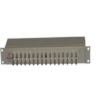 1 U 19' rack mount 16 Ports G.703 E1 Balun Panel 75 Ohm to 120 Ohm converter
