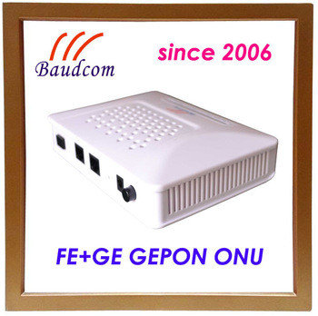 one Fast Ethernet + one Gigabit Ethernet GEPON ONU for FTTH FTTO FTTB