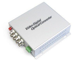 4 channel Video over Fiber multiplexer Data Audio Telephone Ethernet  selectable