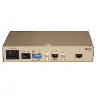 Framed E1 to Ethernet converter Ethernet over E1 converter E1 75ohm and 120ohm