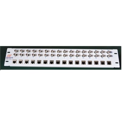 75 ohm to 120 ohm converter 16 E1 Coax to RJ45 Front Mount Balun Panel