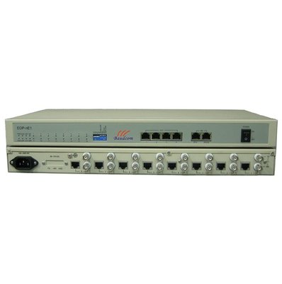 8 E1 to 4 Ethernet Protocol converter with SNMP and console managment