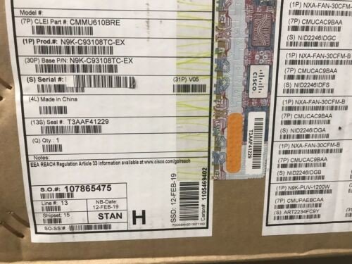 Original new cisco Module N9K-C93108TC-EX