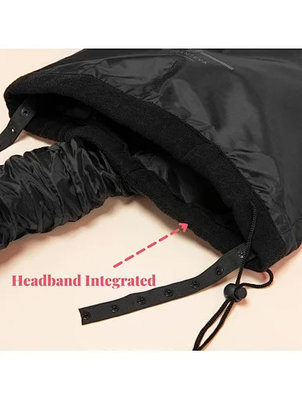 Customized Color Drawstring Hair Drying Towels Heating Cap Without Electric