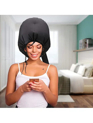 Customized Color Drawstring Hair Drying Towels Heating Cap Without Electric