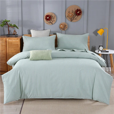 Cotton Bedroom Bedding Set  Home Hotel Woven Bed Sheets Set