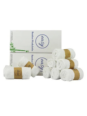 100% Organic Bamboo Fiber Newborn Wash Cloth With SGS Certification
