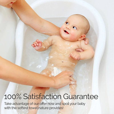 100% Organic Bamboo Fiber Newborn Wash Cloth With SGS Certification