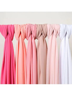 Arab Dubai Muslim Clothing Hijab Plain Head Scarves Women Premium Cotton Hijab