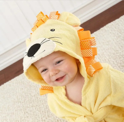Fleece Hooded Kids Bath Towels Quick Dry Sustainable with SGS Certification