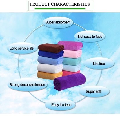Microfiber Cotton Bath Towel Sets Navy Blue Child  Mini Hand Towels