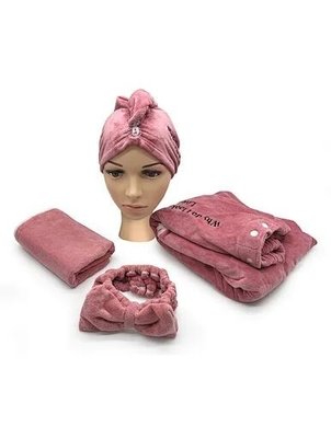 Cute Women Coral Velvet Bath Towel Dress Skirt Bow Wrapped Chest Towel Hairband Suit Bath Towel