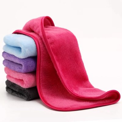 Cosmetics Microfiber Terry Makeup Remover Towel With Private Label