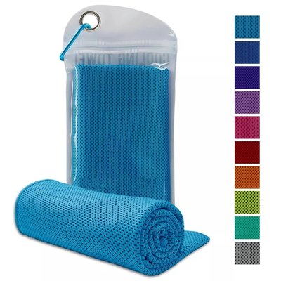 Hot silicone sleeve packing fitness outdoor sports towel cooling towel