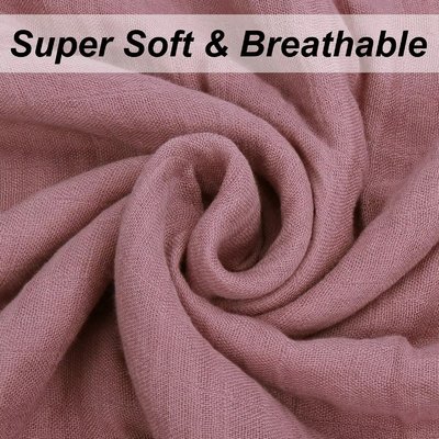 Organic Bamboo Newborn Swaddle Blanket Plain Dyed Pattern Reusable